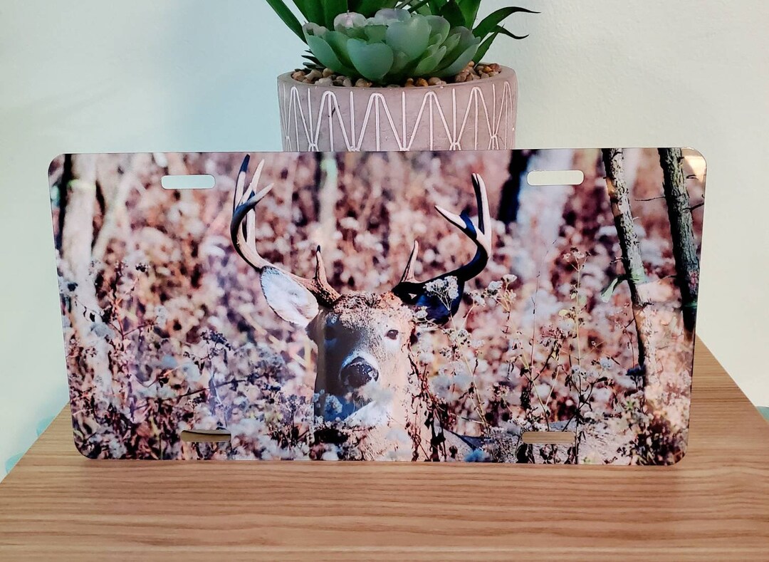 Deer License Plate | Car Tag | Personalized Tag | Front Plate ...