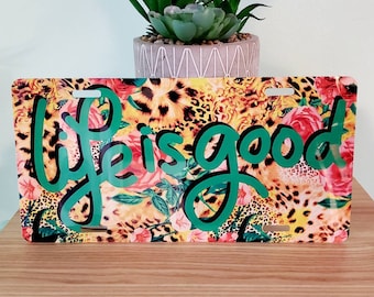 Life is Good Plate - Etsy
