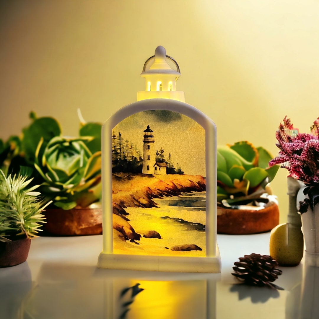 Lighthouse Mini Lantern Light, Night Light - Etsy
