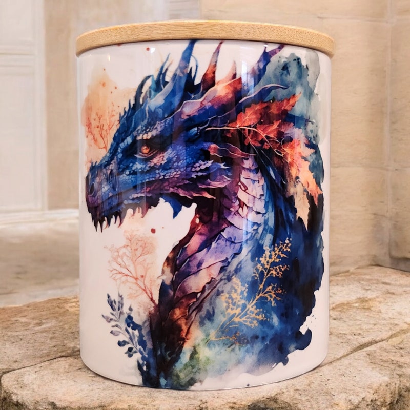 Canister Dragon - Etsy