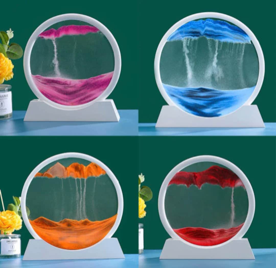 Moving Sand Art, Sand Art Moving Picture, Quicksand Art, Rounded Frame ...