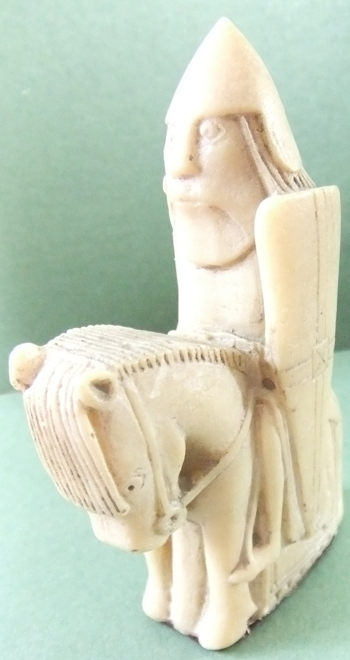 Rare, Full-scale Replica Lewis Chess Piece Early Knight, Ivory Finish ...