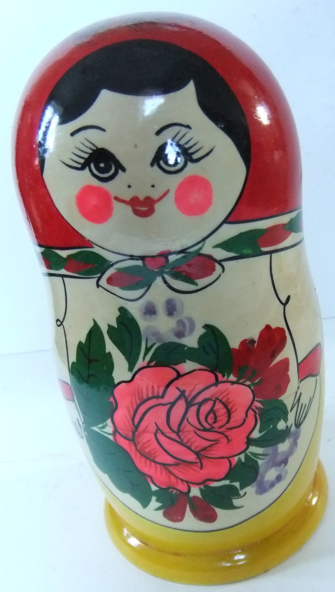 Rare, Genuine Russian Made Classic Nesting / Russian Dolls Set, Larger ...