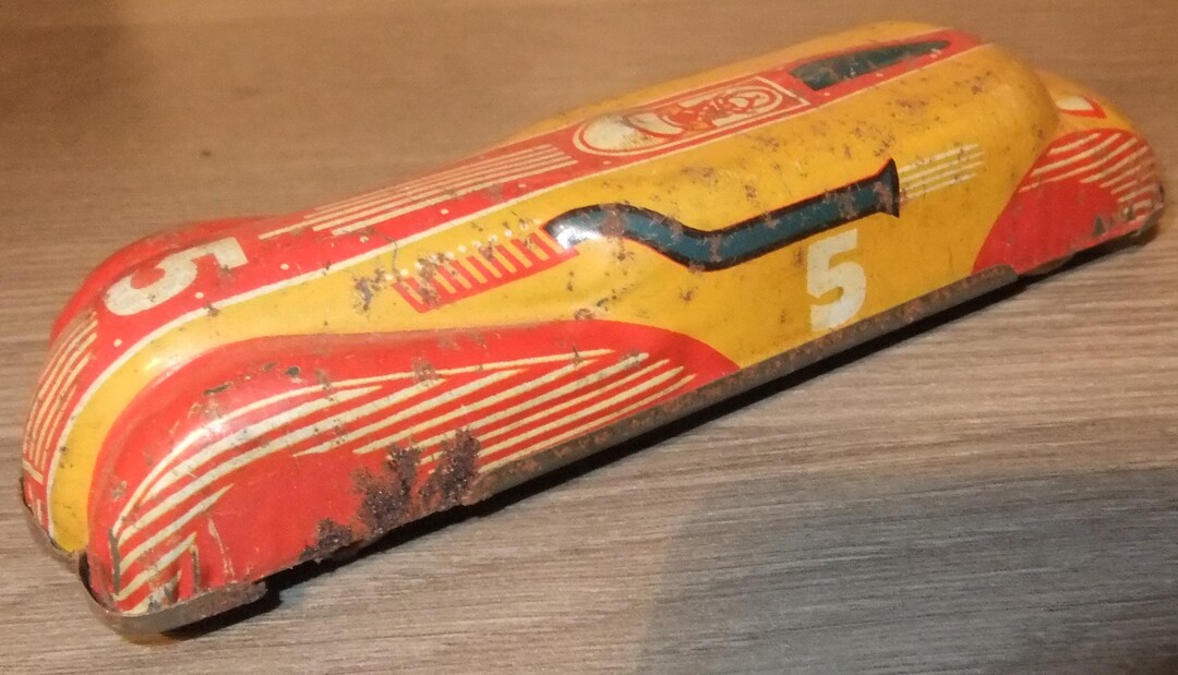 Rare, Vintage Mettoy English Tinplate Model Racing Car JBP 501 C1940s ...