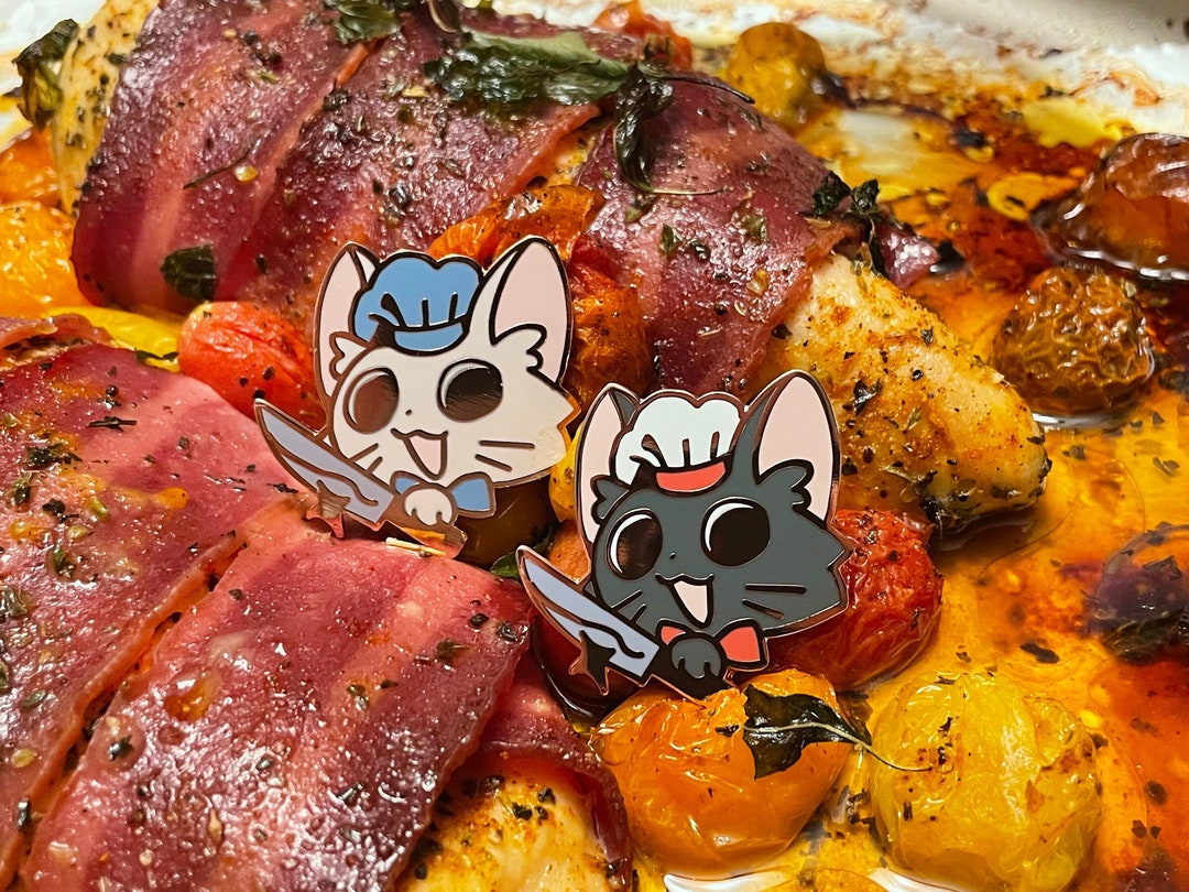 Chef Cat Enamel Pins - Etsy