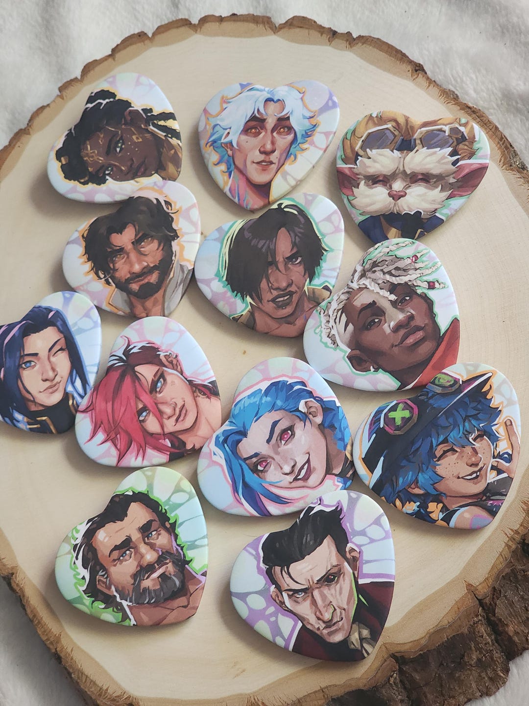 Arcane Heart Buttons - Etsy