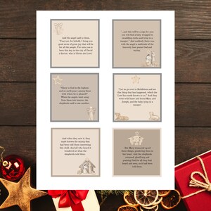 Christmas Story Cards, Instant Download, Christmas Bible Story Cards ...