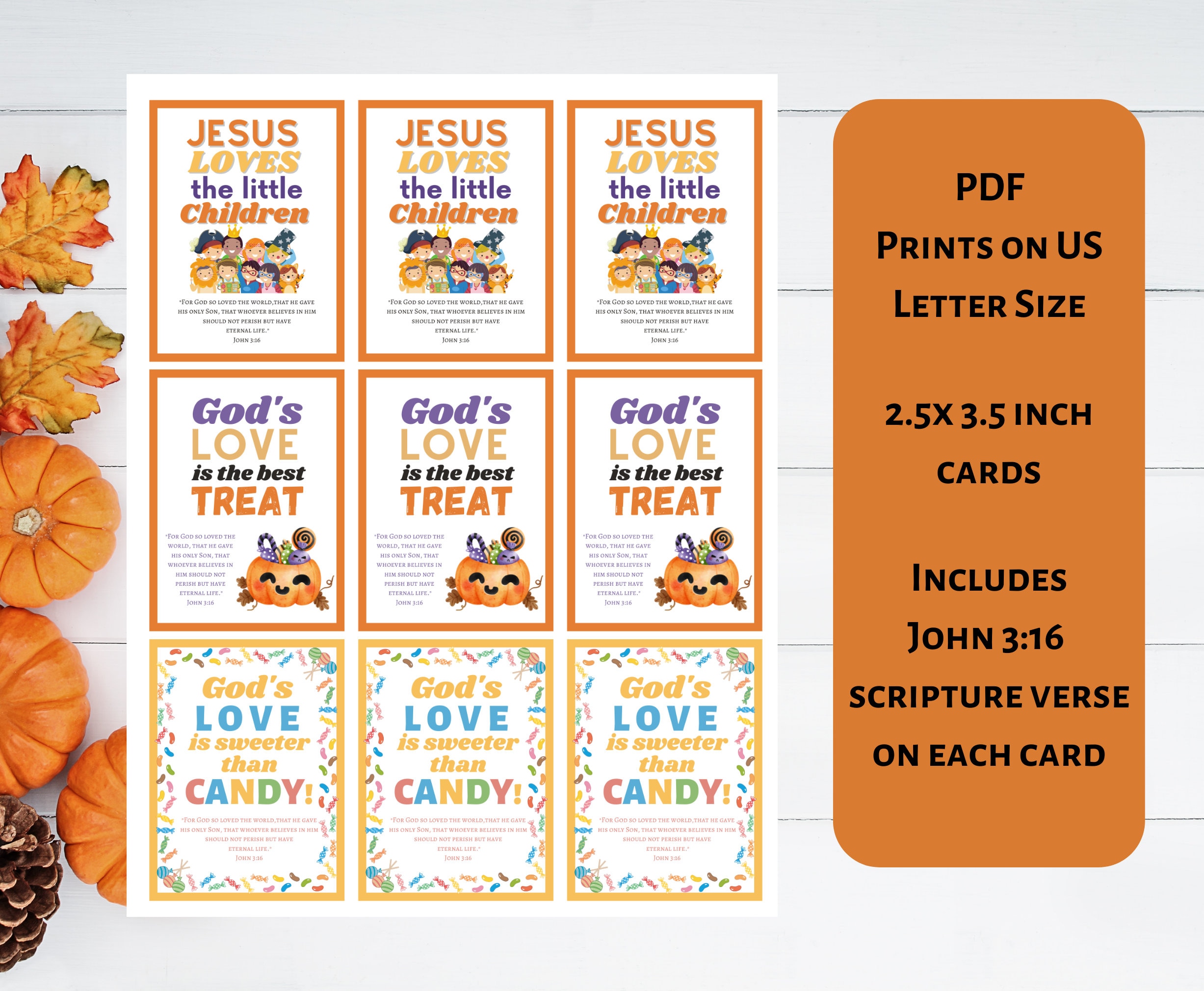 Christian Halloween Tracts, Bible Verse Cards (digital Download) - Etsy