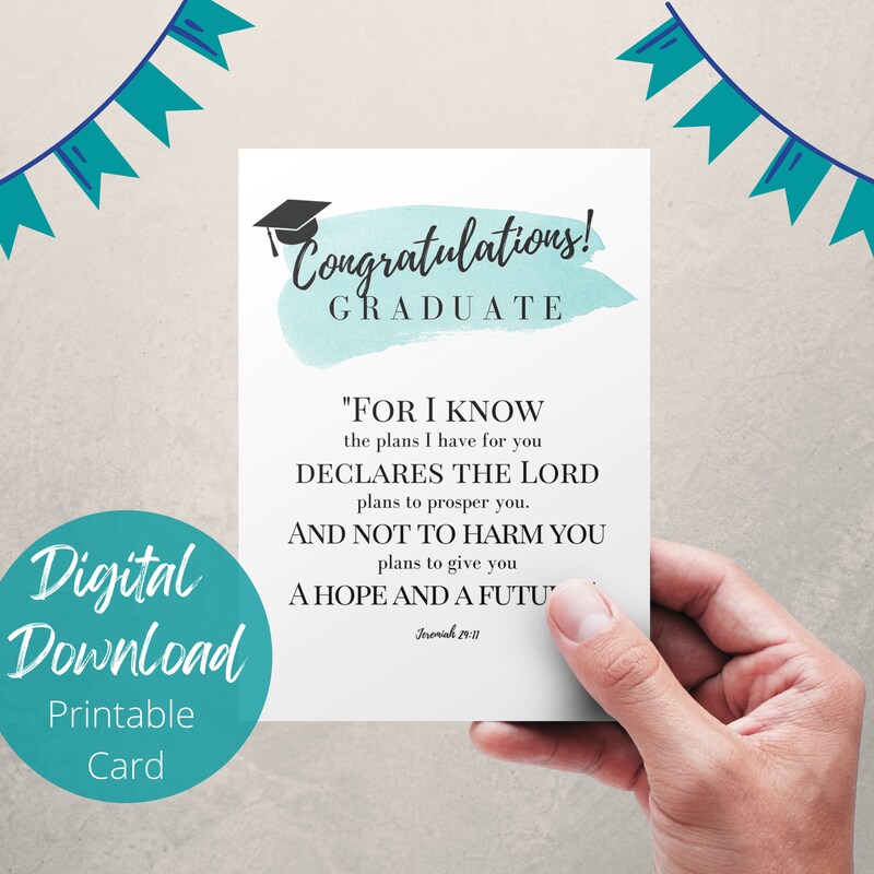 Christian Graduation Card - Etsy