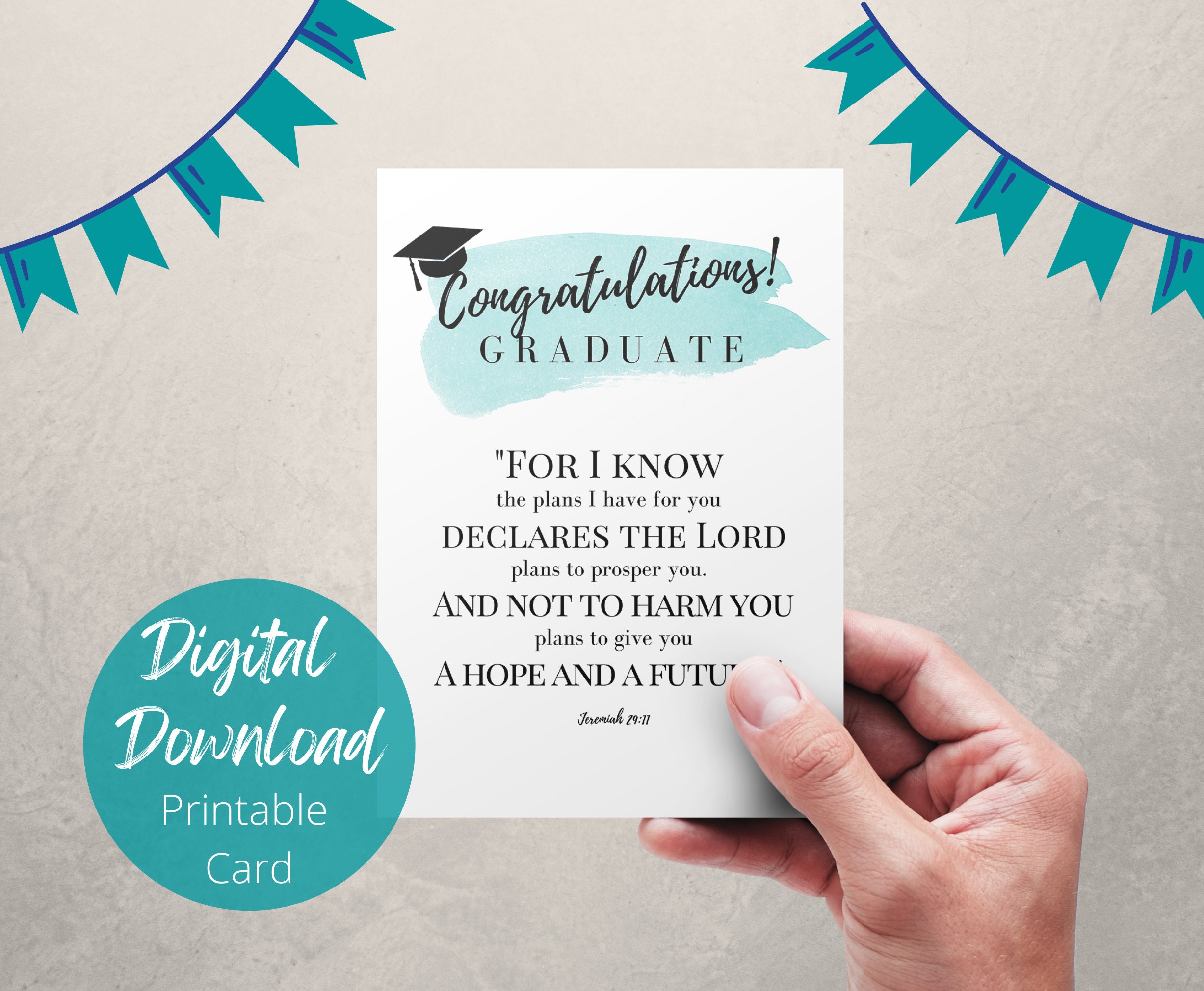Christian Graduation Cards Printable