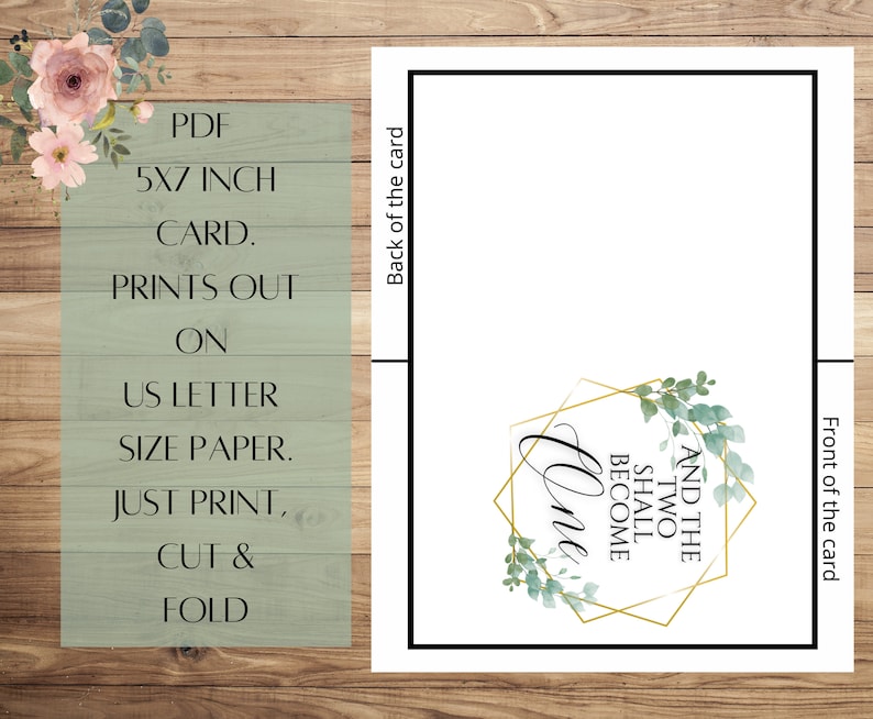 Christian Wedding Card Digital Download, Printable Religious Wedding ...