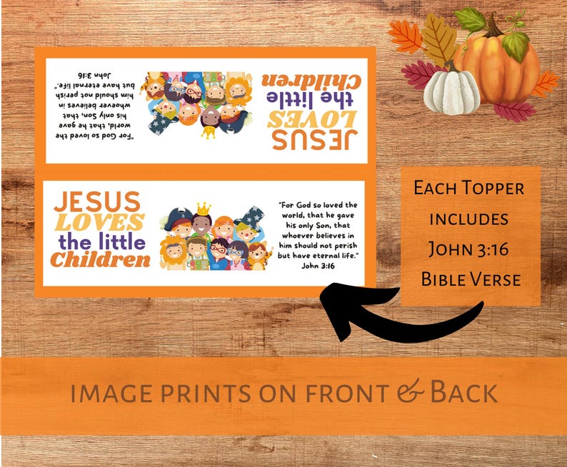 Printable Christian Halloween Bag Toppers, Treat Tracts Harvest ...