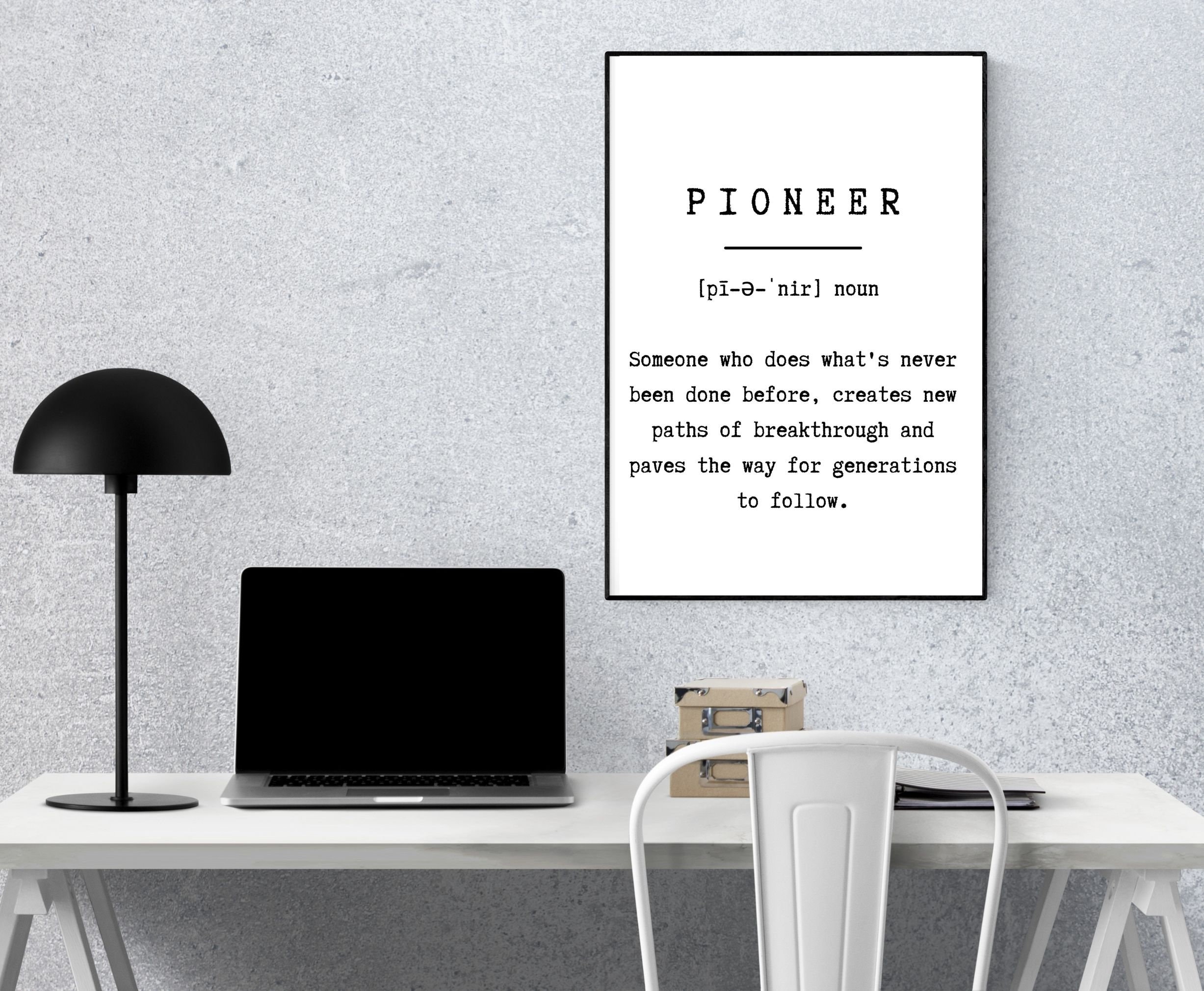 Pioneer Definition Digital Download Wall Art, Define Pioneer Office ...