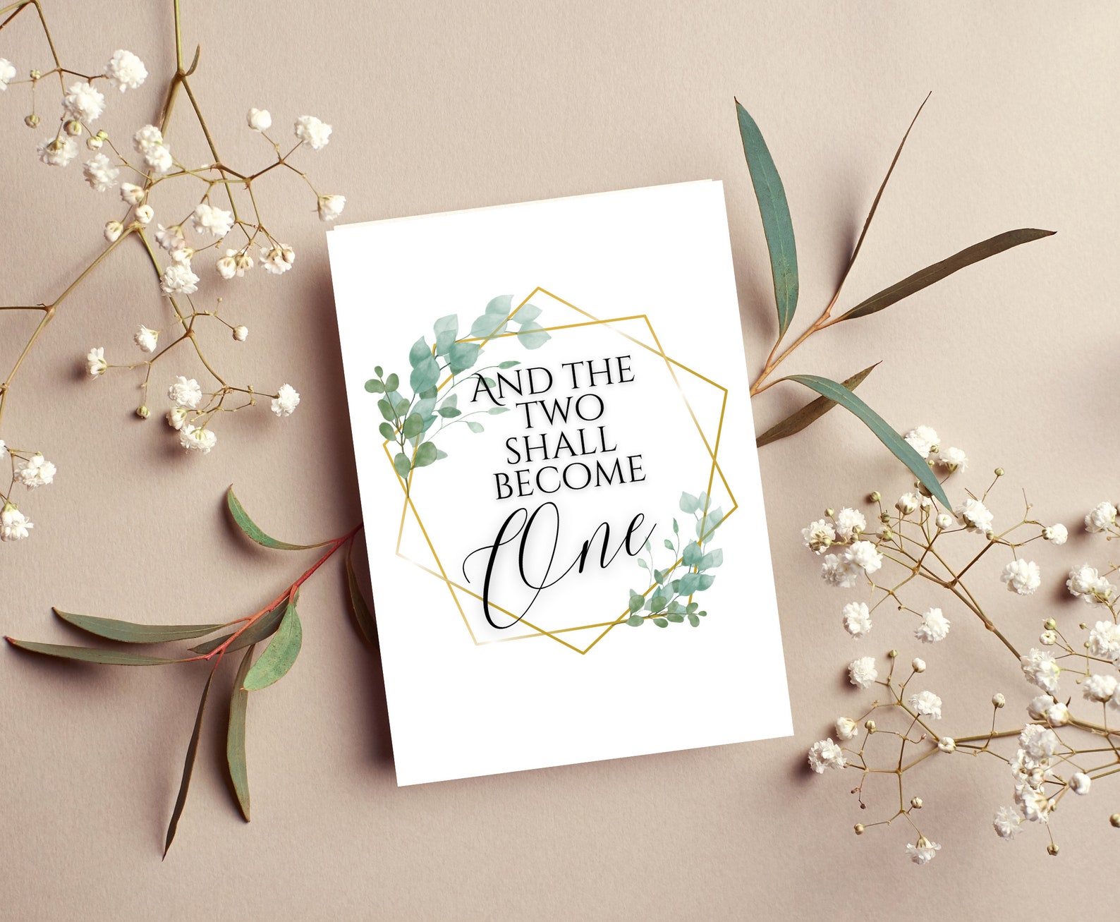 Christian Wedding Card Digital Download, Printable Religious Wedding Card, Scripture Verse ...