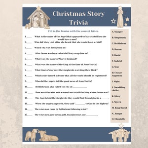 Christmas Bible Activity Sheets Instant Download, Christmas Story ...