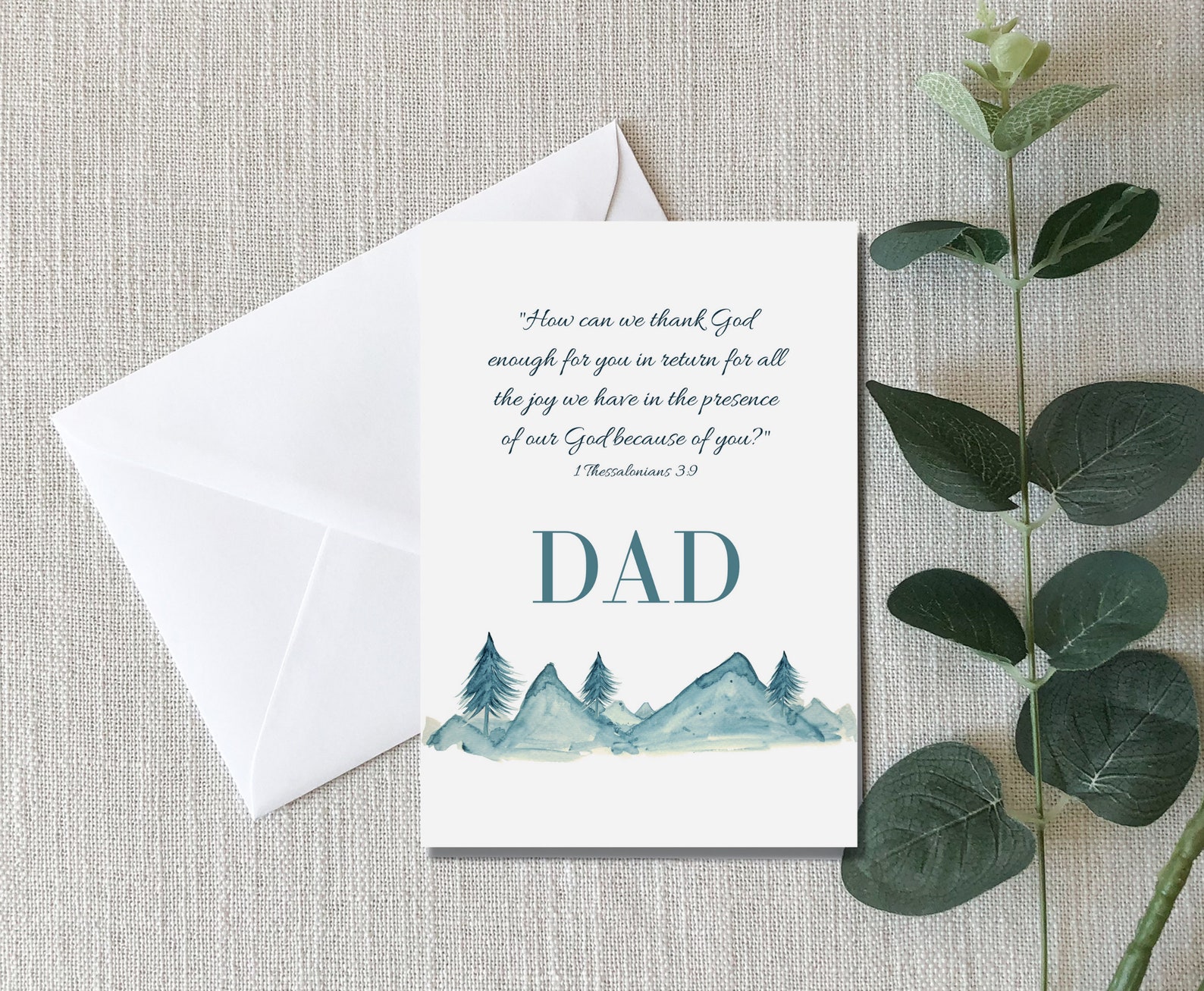 Christian Father's Day Card Digital Download, Printable Father's Day ...