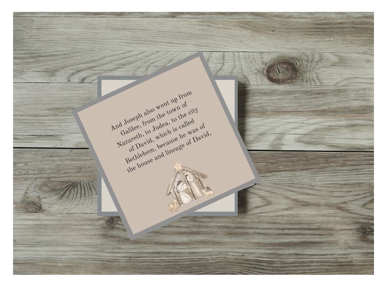 Christmas Story Cards, Instant Download, Christmas Bible Story Cards ...