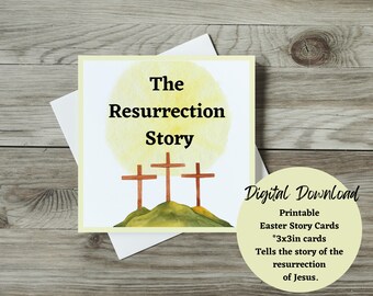 Easter Story Cards PDF Print, Resurrection Egg Story Cards, Digital ...