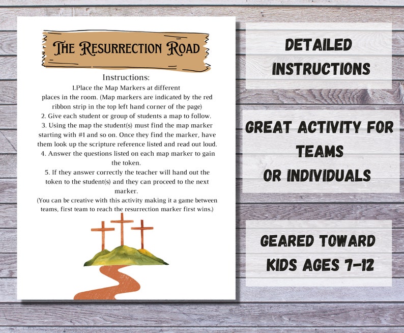 Easter Printable Sunday School Material, Resurrection Road Church ...