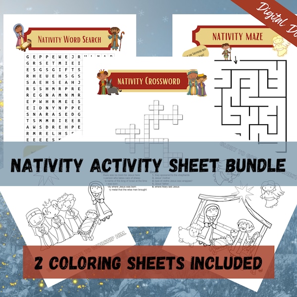 Nativity Printable - Etsy