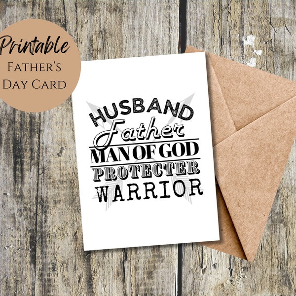 Printable Religious Fathers Day Card - Etsy