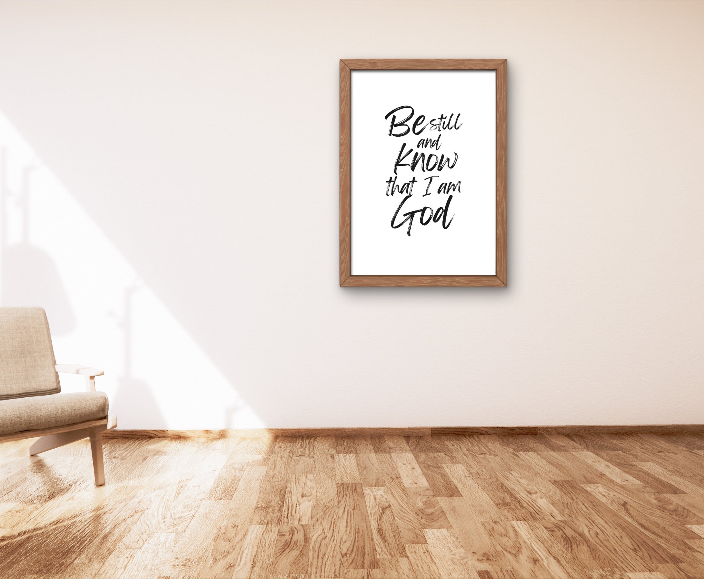 Printable Scripture Wall Art, Christian Wall Art Digital Download, Be ...