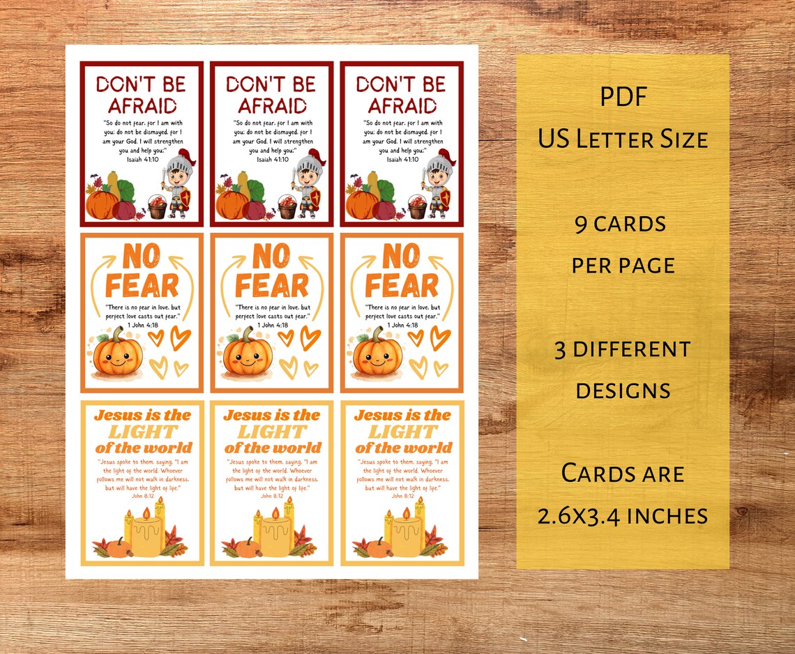 Christian Halloween Tracts Bible Verse Scripture Cards Fall Harvest ...