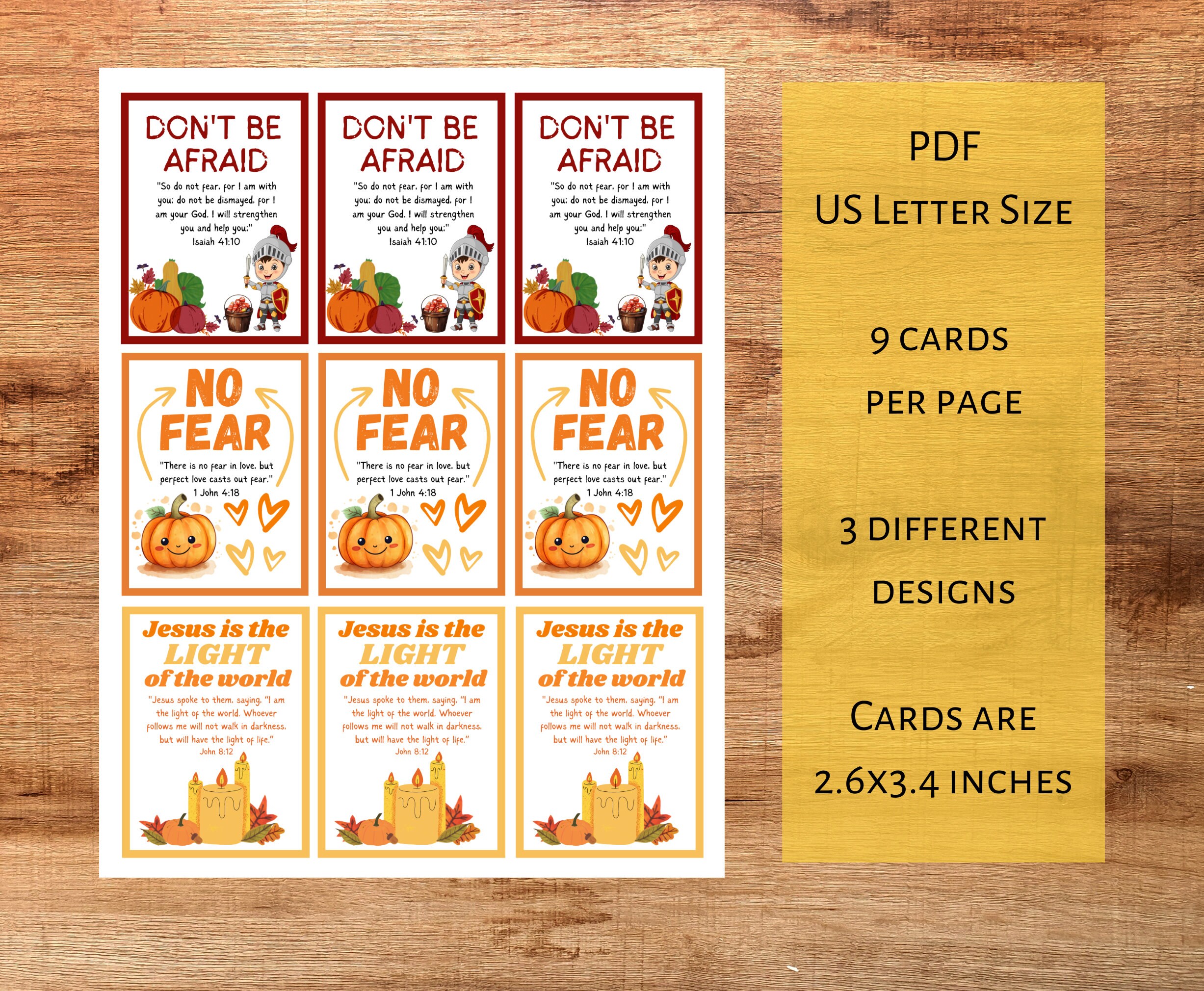 Christian Halloween Tracts Bible Verse Scripture Cards Fall Harvest ...