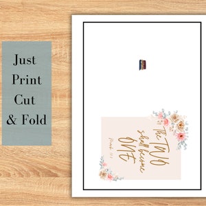 Christian Wedding Card, Printable Scripture Digital Instant Download Bible Verse Christian ...