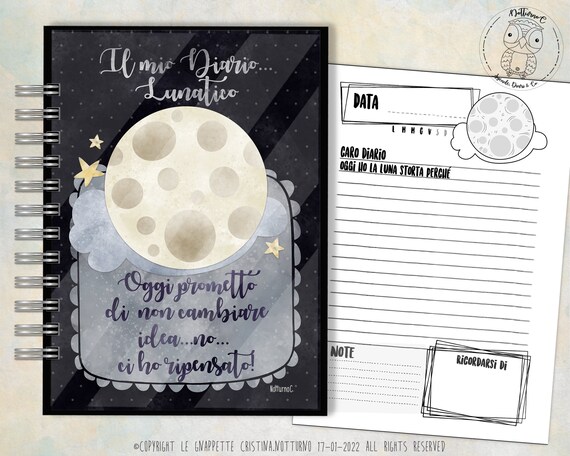 Diary A5 Spiral. Lunatic Diary With Spiral. Funny Diary. | Etsy