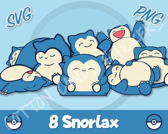 Craft Supplies & Tools Embellishments Vector Snorlax Pokemon in Svg Png ...