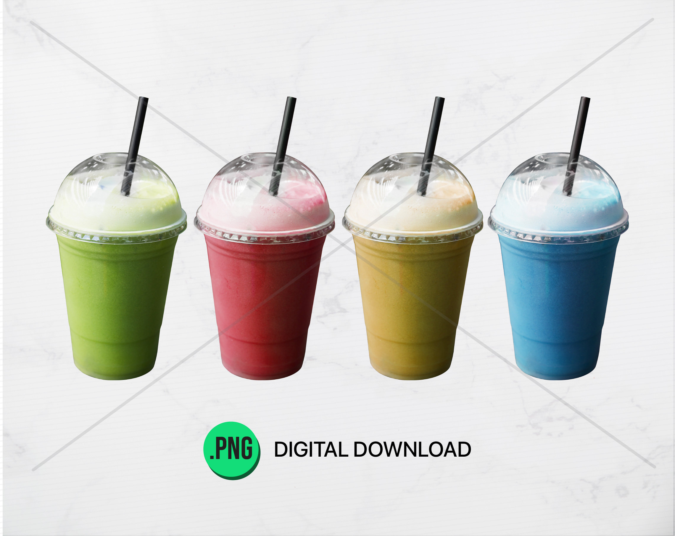 Smoothie Drink PNG, 4 Colours, Transparent Back, Milkshake Png, Stock ...