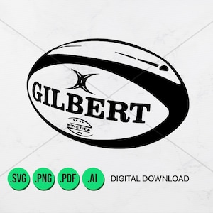 Rugby Ball Clipart SVG Vector, Vector Illustration. Clipart, Instant ...