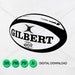 Rugby Ball Clipart SVG Vector, Vector Illustration. Clipart, Instant ...