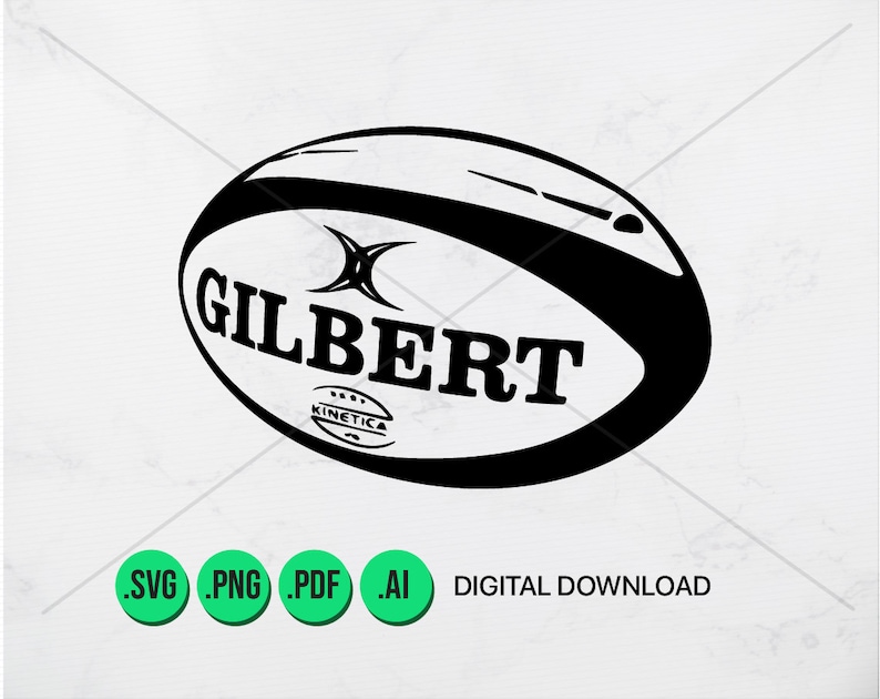 Rugby Ball Clipart SVG Vector, Vector Illustration. Clipart, Instant ...