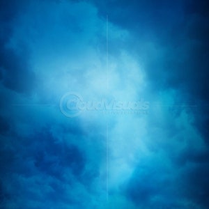 Blue Bright Portrait Studio Digital Backdrop, Photography Backdrop ...