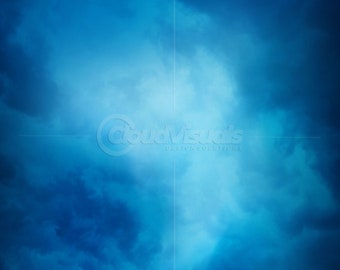 Blue High Contrast Portrait Studio Digital Backdrop, Photography ...