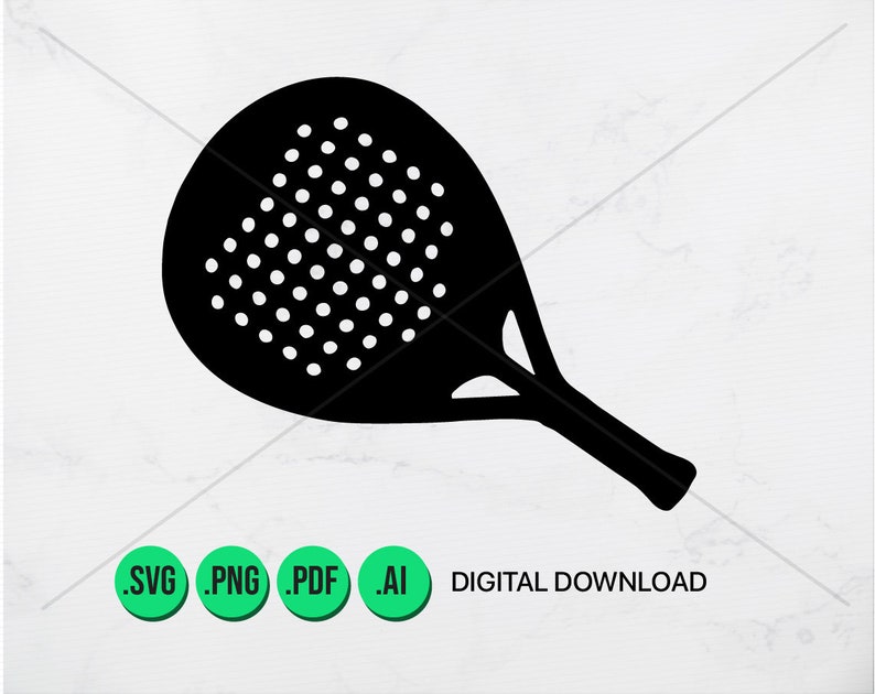 Padel Tennis Racket Clipart SVG Vector, Vector Illustration. Clipart ...