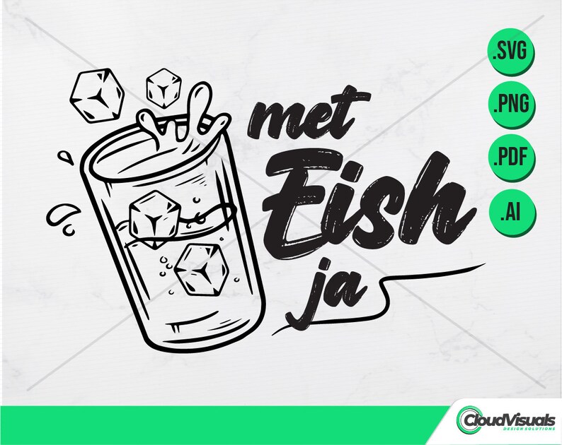 MET EISH Ja Line Art, Doodle Vector Art. Hand Drawn Clipart. Instant ...