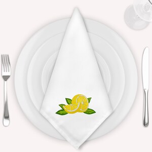 Lemon Machine Embroidery Designs, Napkin Embroidery Pattern, Towel ...