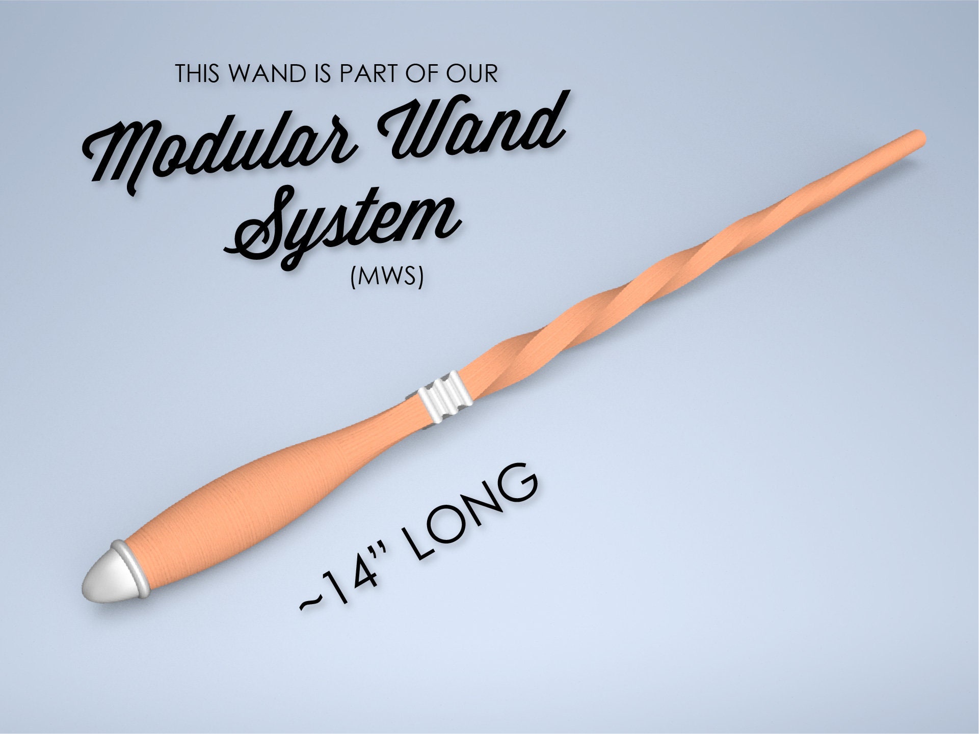 Twisted Magic Wand - 3D Print File - Wizard Wand / Witch Wand Digital ...