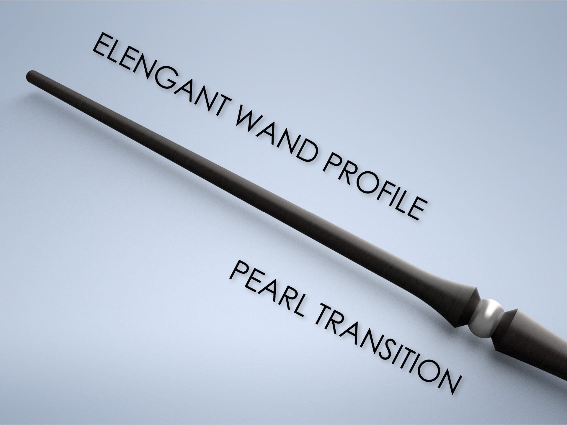 Slender Magic Wand - 3D Print File - Wizard Wand / Witch Wand Digital ...