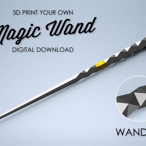Bejeweled Magic Wand 3D Print File Wizard Wand / Witch - Etsy