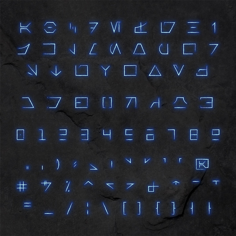 Aurebesh Scratch - Star Wars Font - Instant Download - Personal Use ...