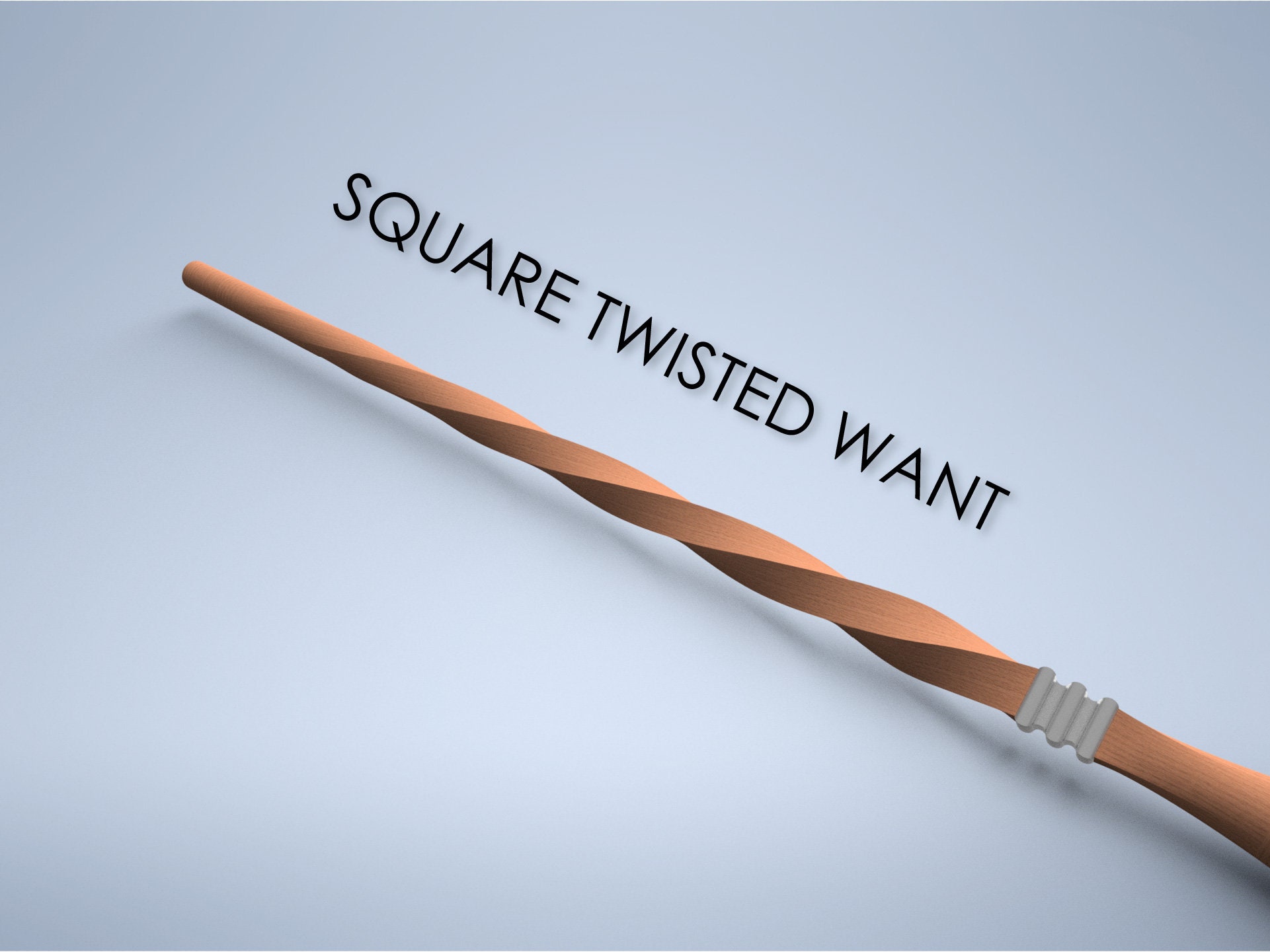 Twisted Magic Wand - 3D Print File - Wizard Wand / Witch Wand Digital ...