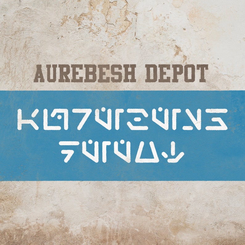 Aurebesh Depot - Star Wars Font - Instant Download - Commercial Use - Etsy