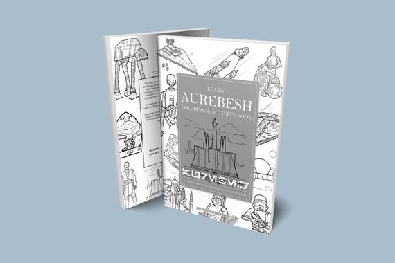 Activity Book Learn Aurebesh the Written Language of the | Etsy