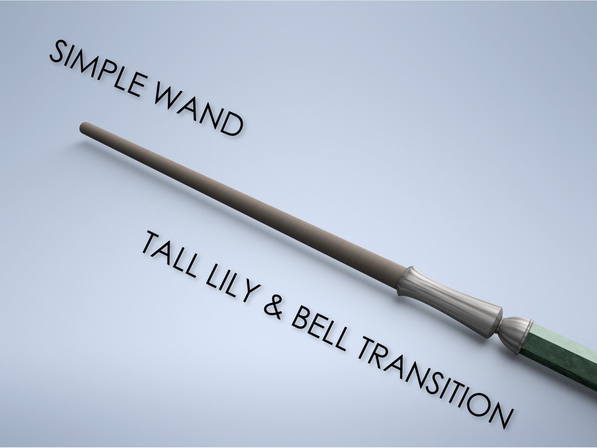 Lily Magic Wand 3D Print File Wizard Wand / Witch Wand - Etsy