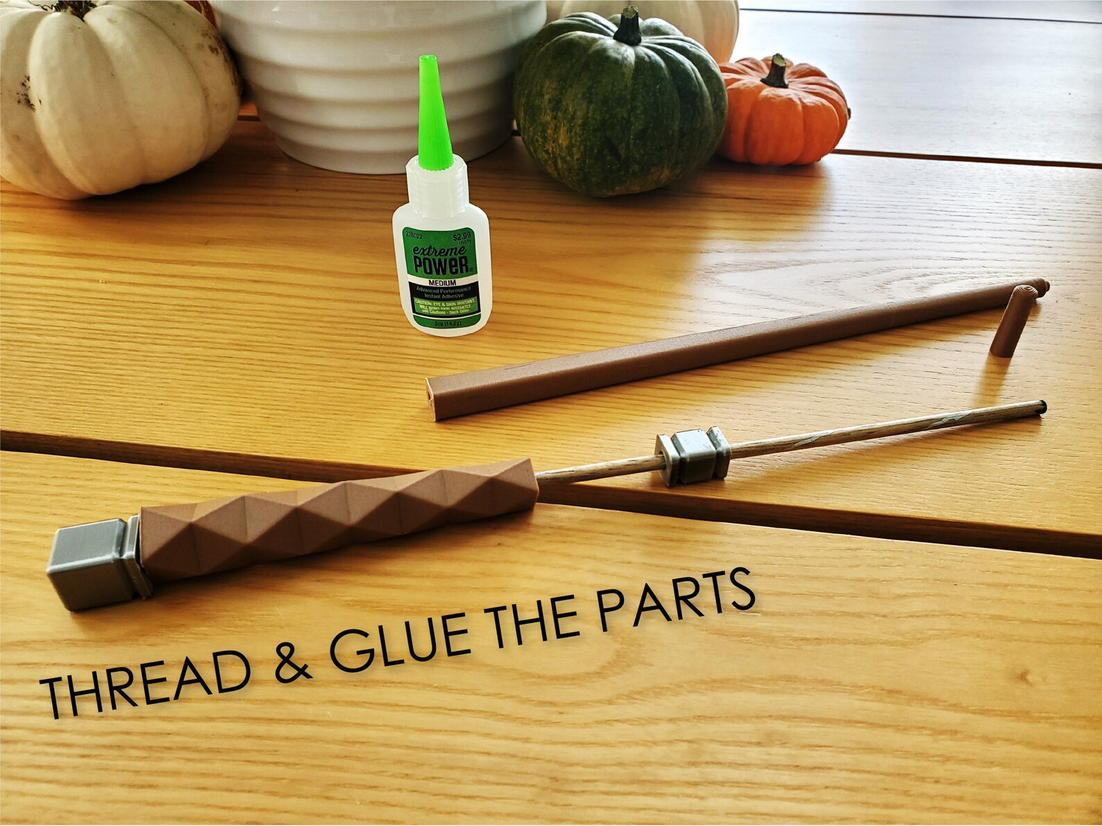 Armored Magic Wand - 3D Print File - Wizard Wand / Witch Wand Digital ...