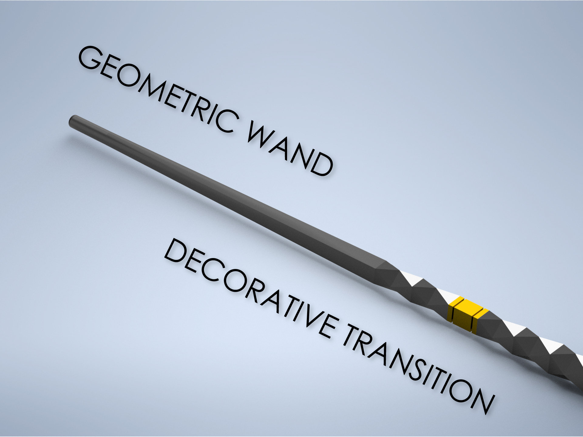 Geometric Magic Wand 3D Print File Wizard Wand / Witch Wand Digital ...